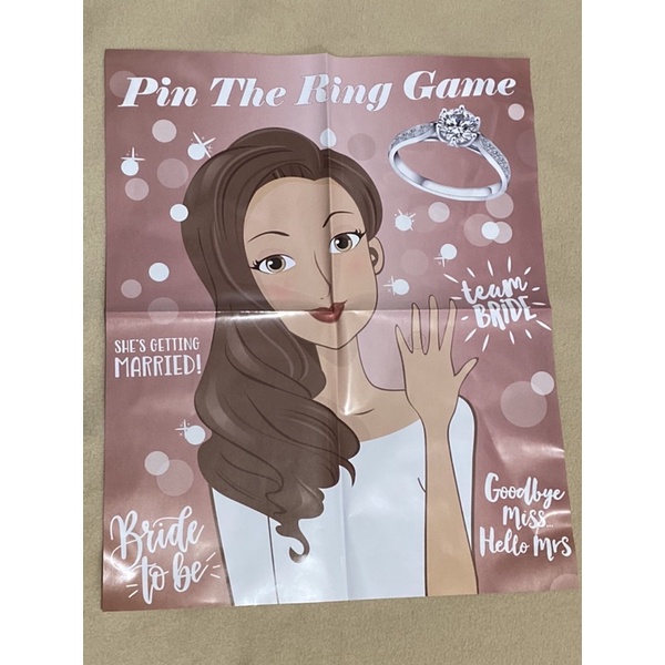 Pin the ring game, bridal shower party game | Shopee Philippines