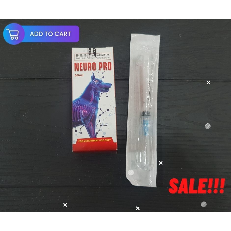 Neuro Pro 60ml Folic Acid Calcium Pantothenate for Dogs with Free Syringe | Shopee Philippines