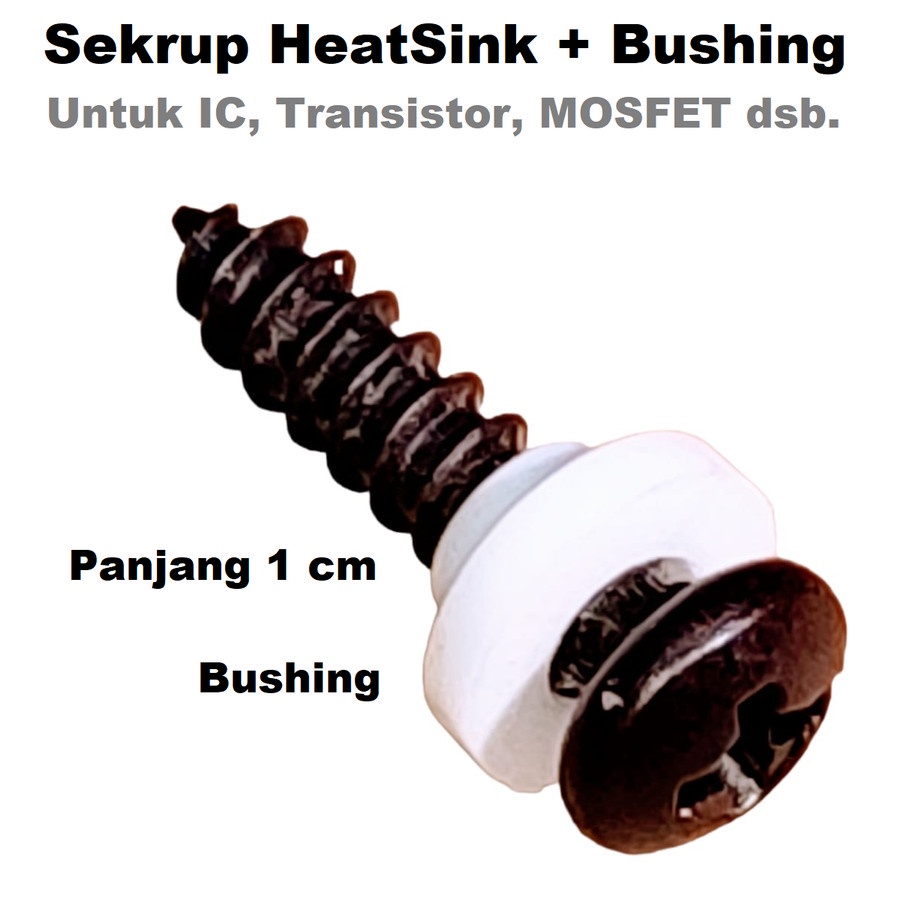 Heatsink Insulator Ring Bolt Screw Final Transistor IC Screw | Shopee Philippines