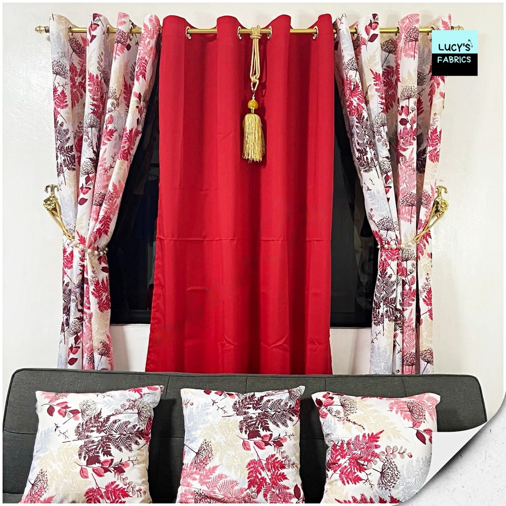ELEGANT MODERN RING CURTAINS - 3IN1 AND 5IN1 SET CLARION | Shopee ...