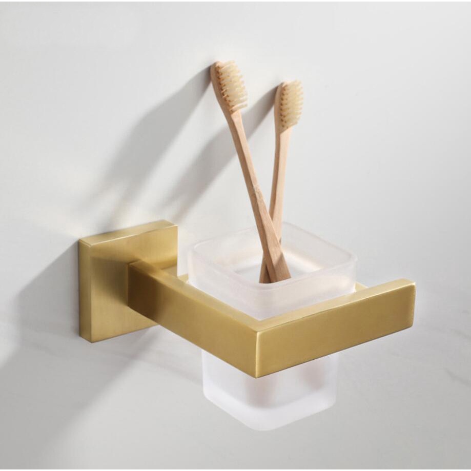 Stainless Steel Toothbrush Holder Toothpaste Dispenser with Cup ...