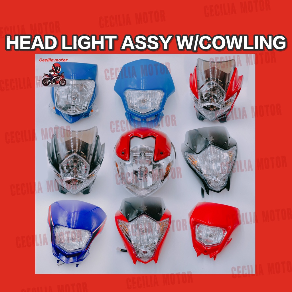 HEAD LIGHT ASSY W/COWLING FOR XRM-RS125 XRM110 RAIDER-150 BREED RAIDER ...