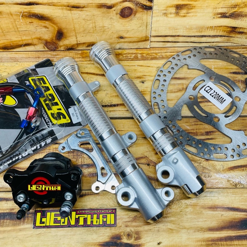 HONDA Click, Scoopy, Beat, Genio - Lighten Front Shock Outer Tube 2POT Caliper /Earls and Disc ...