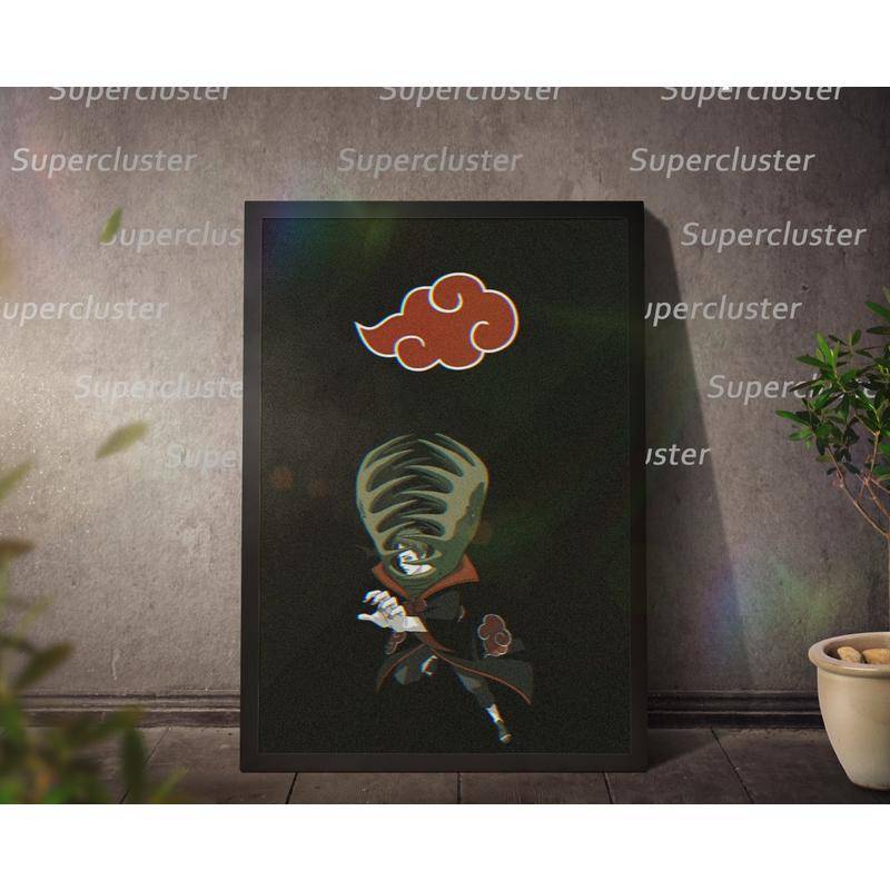 Naruto Retro Akatsuki Jinchuriki Hokage Canvas Painting Minimalist ...
