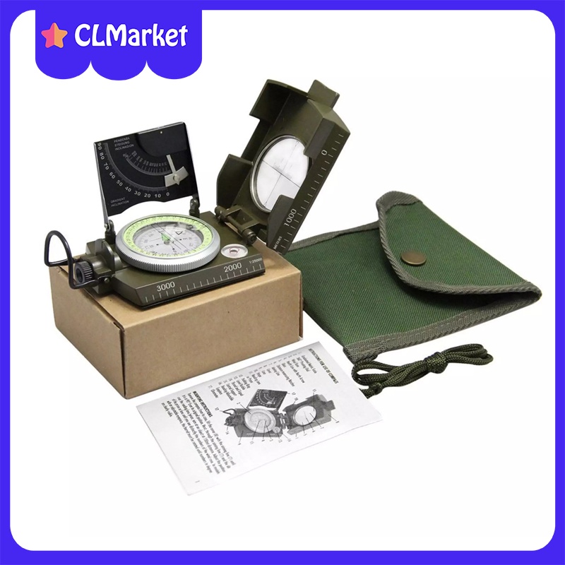 Metal Material High-Precision Geological Compass Inclinometer Multi ...