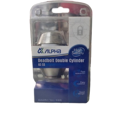 ALPHA DEADBOLT CYLINDER DOUBLE | Shopee Philippines