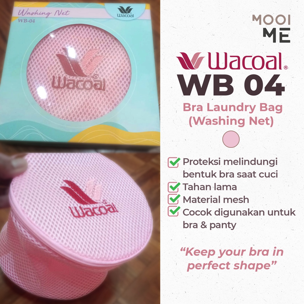 MESIN Wacoal WB04 Laundry Bag Washing Net Bra Anti-Wrinkle Washing Machine Mesh Pouch) | Shopee ...