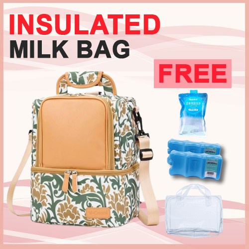 VCOOOL Big Coffee Insulated Bag Spectra Pump Breastmilk Cooler Milk ...