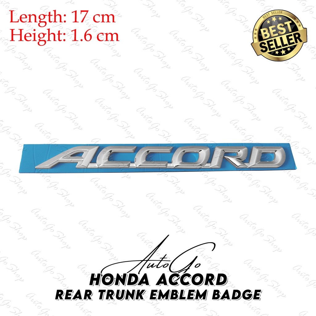 Honda Accord Rear Trunk Emblem Badge (Chrome) | Shopee Philippines