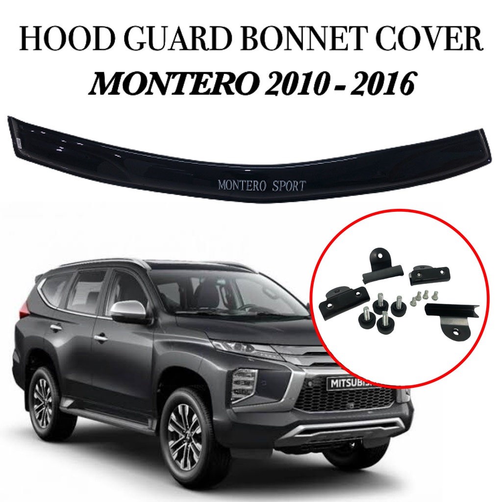 CAOS Hood Guard Deflector Cover Mitsubishi Montero Sport 2010 2011 2012 ...