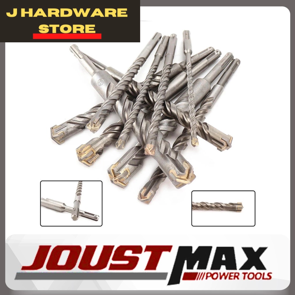 Carbide tip Hammer concrete Drill Bits Cross Type Bit SDS Plus for ...