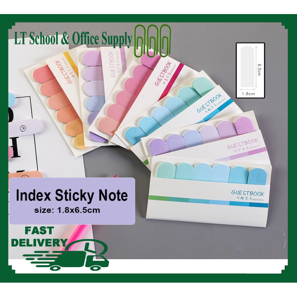Molandi Index stickers, color gradient post-it notes, indication labels ...