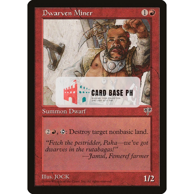 Dwarven Miner - Magic the Gathering Trading Card | Shopee Philippines