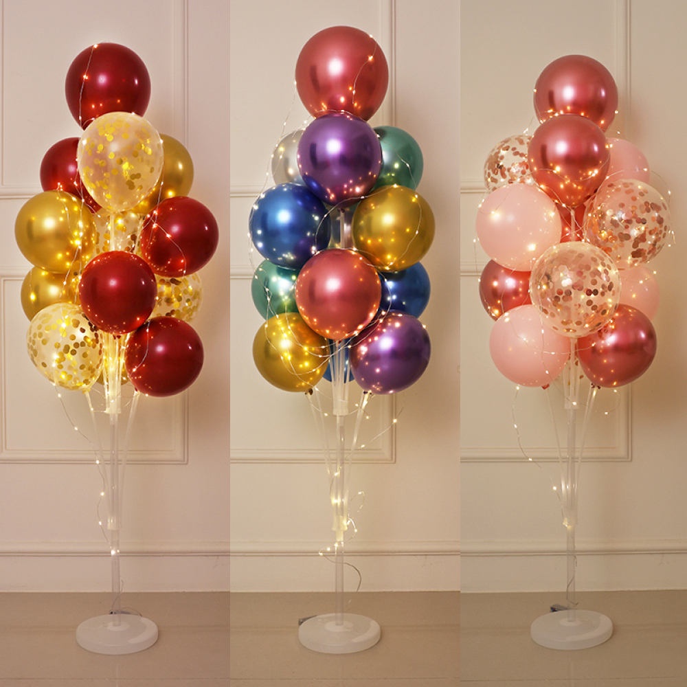 23pcs Balloons Tree Floor Stand Holder Set With LED Light Floating On ...