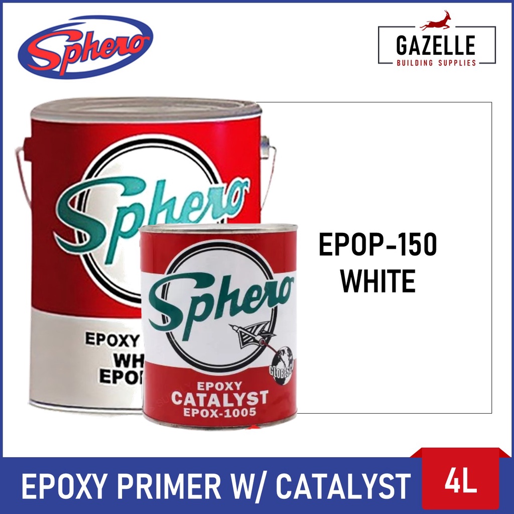 Sphero Epoxy Primer w/ Catalyst White / Red Oxide / Black - 4L | Shopee ...