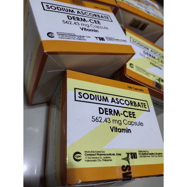 DERM-CEE SODIUM ASCORBATE100 CAPSULE | Shopee Philippines