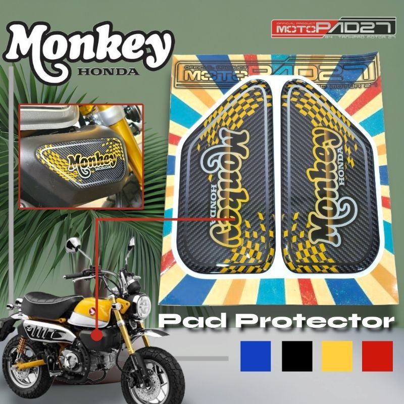 Motopad27 Sticker Embossed Honda Monkey 125 Sticker Proctector Pad ...