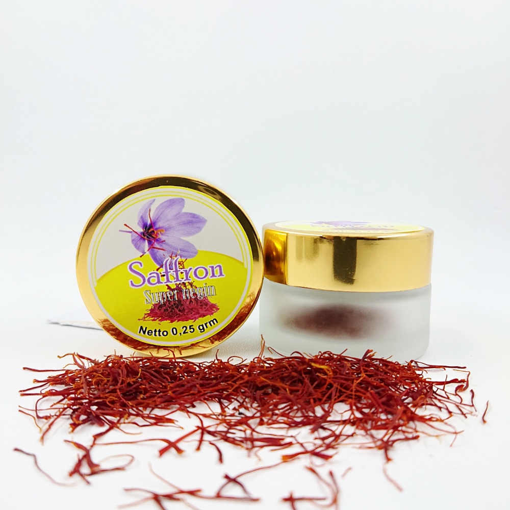 Saffron Saffron Saffron 0.25 Gram Premium Super Negin Original | Shopee ...