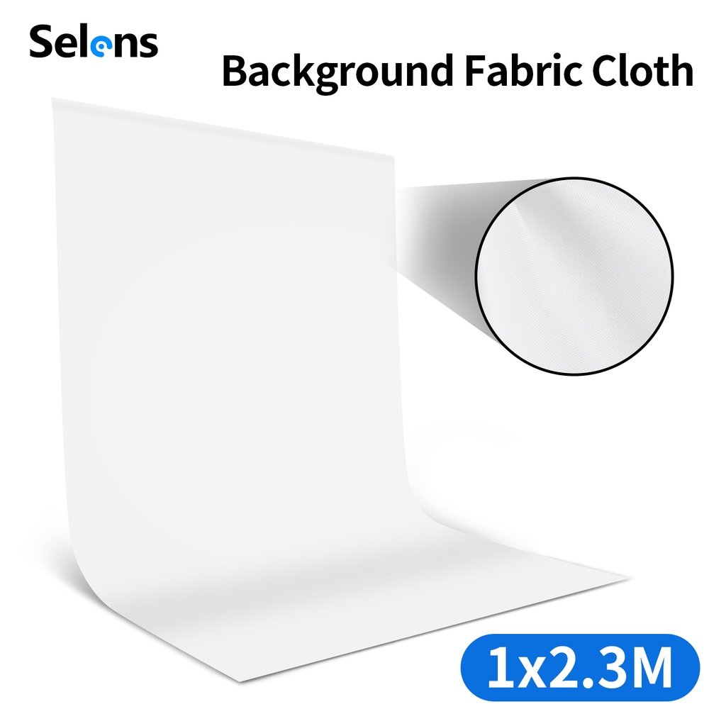 Wenzi White Screen Background Cloth 1x2.3m Stage Curtain Fabric for ...