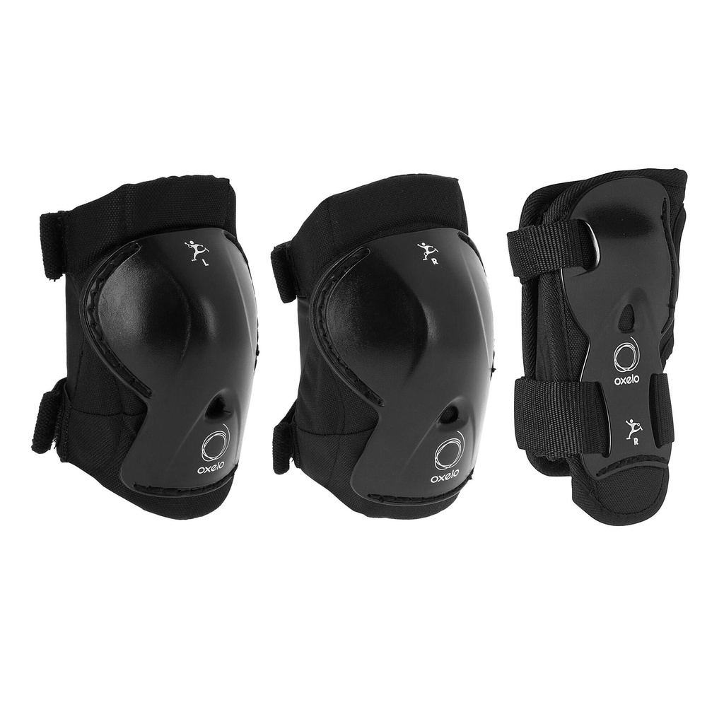 Decathlon Oxelo Kids' Set of Inline Skate Protectors Elbow, Wrist ...