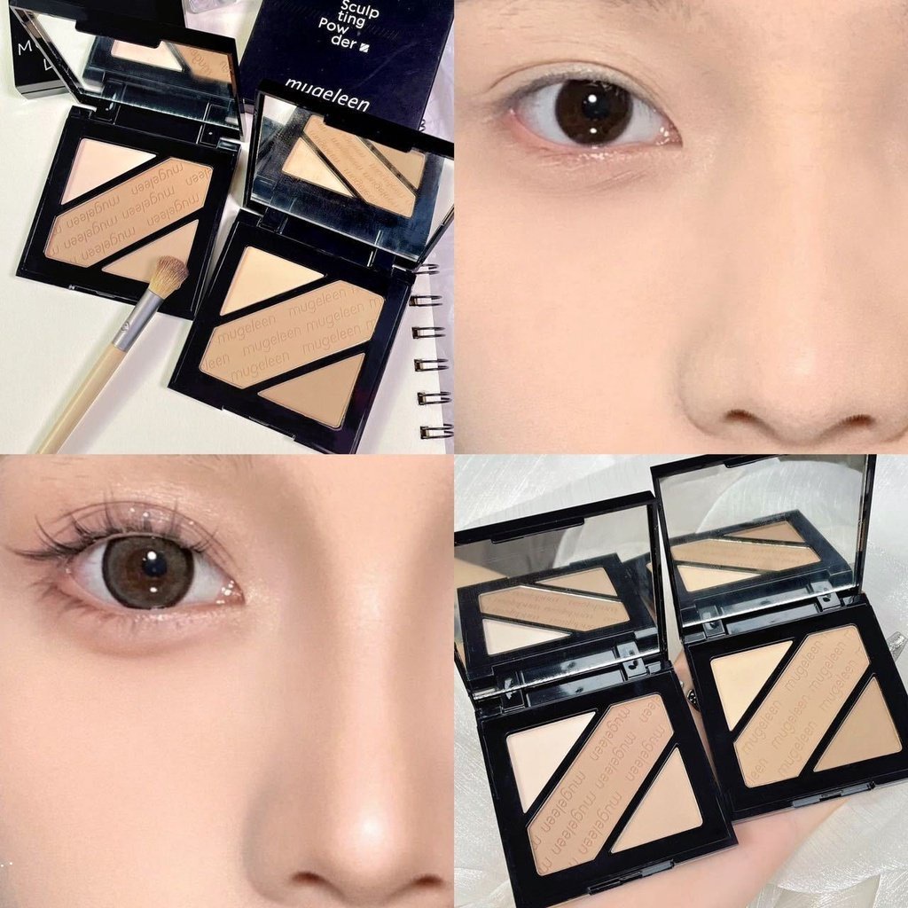 MUGE LEEN Tricolor Highlight Contouring Nose Shadow Matte Contouring ... MUGE LEEN Tricolor Highlight Contouring Nose Shadow Matte Contouring ...