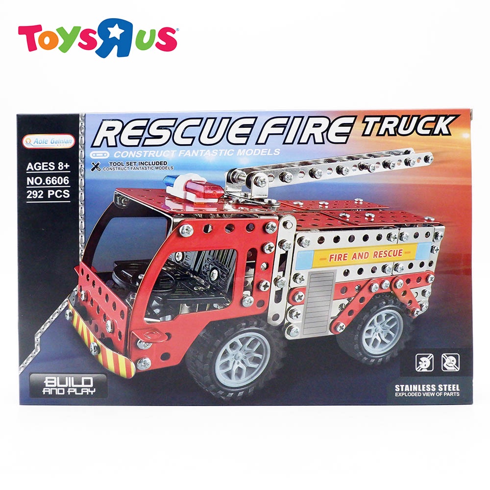 Great Value Toys Alloy Building Block Car Metal Models (Fire Truck ...