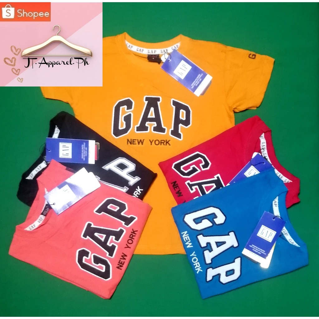 KIDS (U,N,I,O,U,Q & G,A,P )- Embroidered Overrun T-SHIRT | Shopee ...