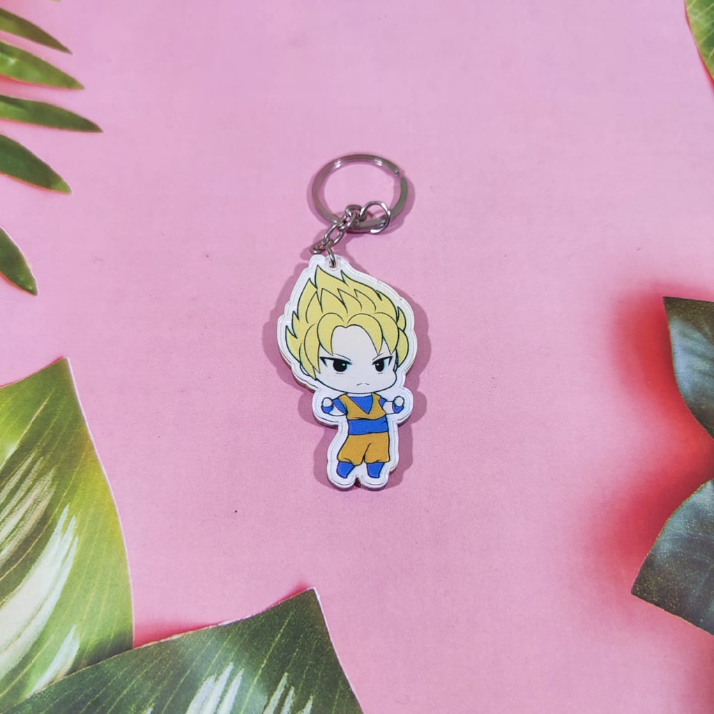 GANTUNGAN Acrylic Keychain - Anime Dragon Ball Keychain - Goku Super ...