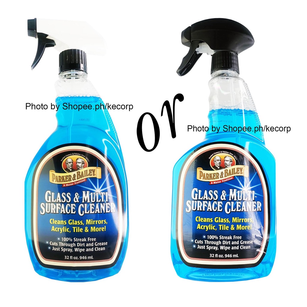 Glass & Multi Surface Cleaner by Parker & Bailey 32oz 946ml Square Type ...