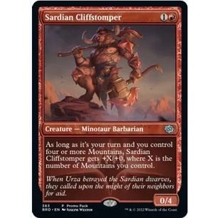 Magic the Gathering : Sardian Cliffstomper - BRO - PRM Near Mint - MTG ...