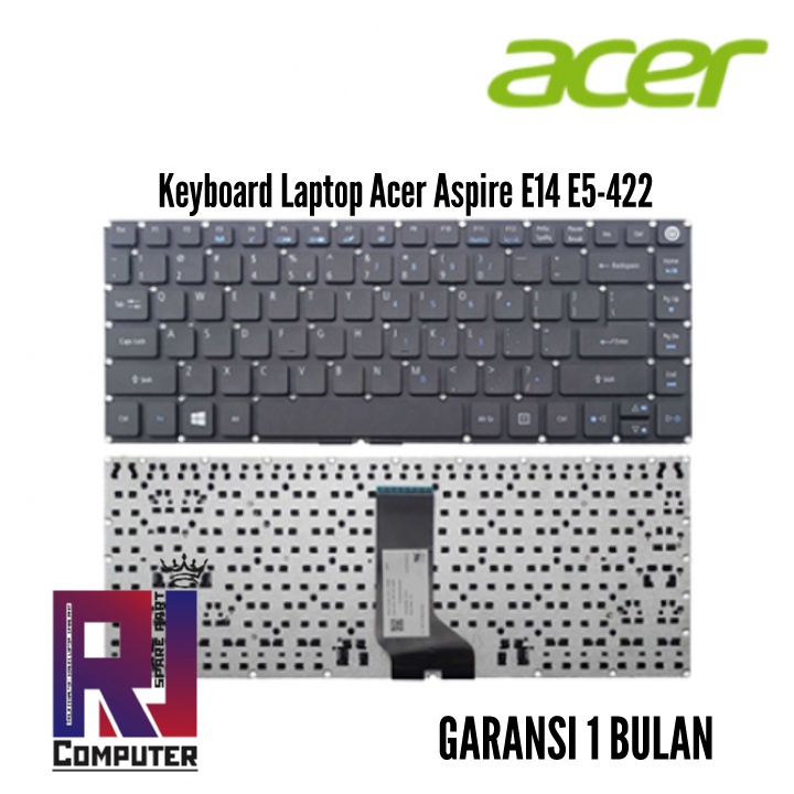 Acer Aspire Keyboard Acer E5-422 BLACK Keyboard | Shopee Philippines
