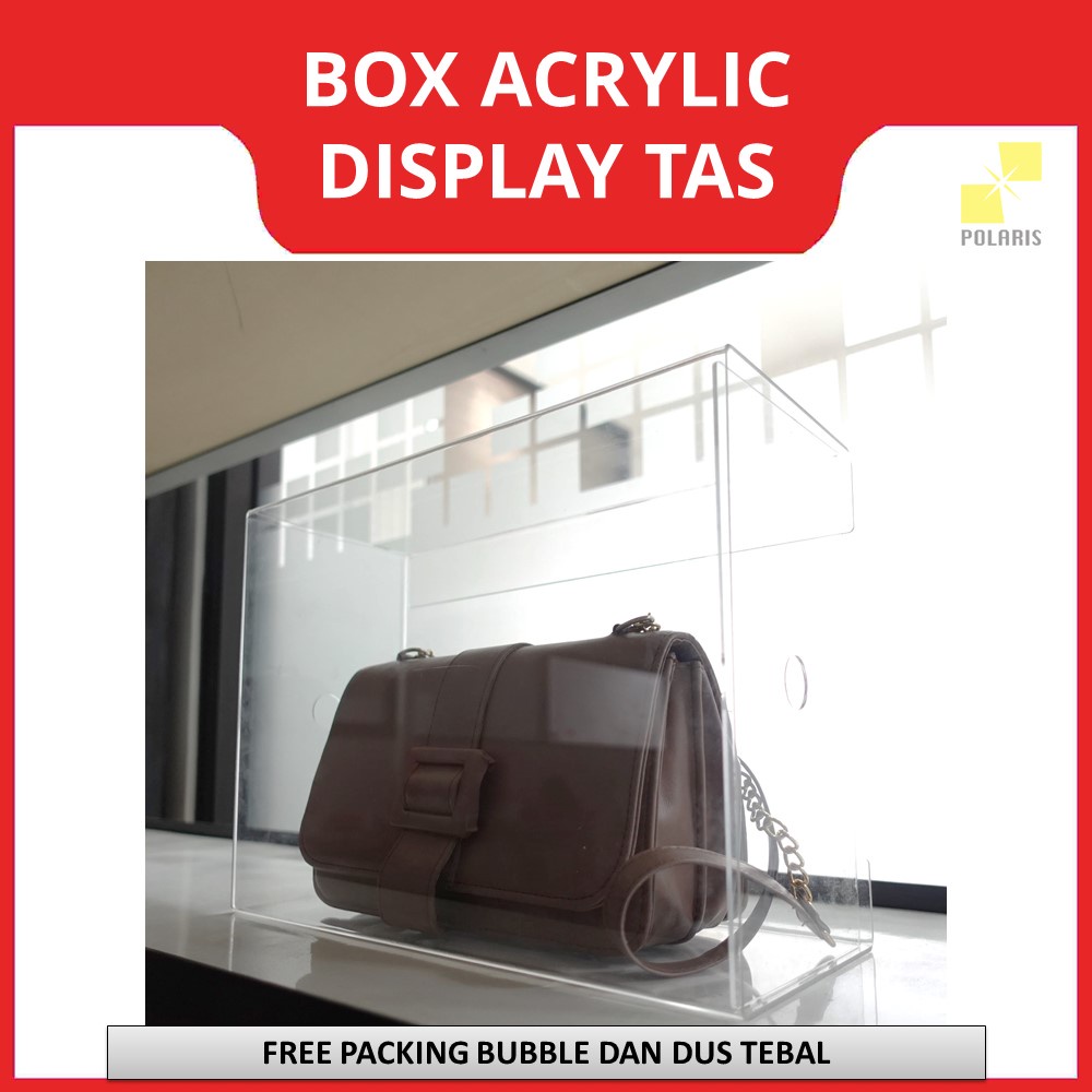 Clear ACRYLIC DISPLAY BOX DISPLAY BAG SHOWN ACRYLIC BOX BAG STORAGE ...