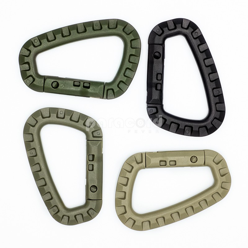 D Shape Heavy Duty MOLLE Spring Loaded Nylon Carabiner | Shopee Philippines
