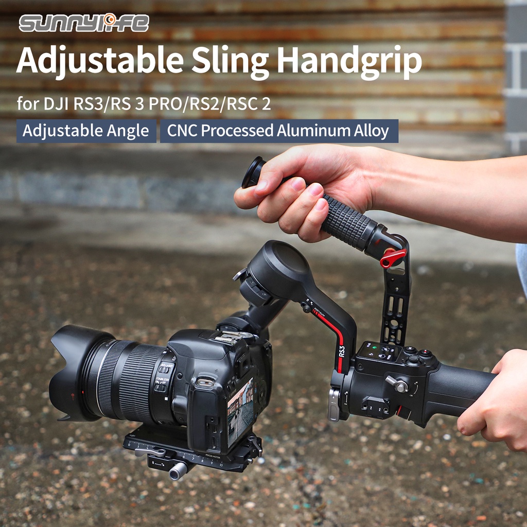 Adjustable Handle Sling Handgrip Foldable with Threaded Holes for DJI RS 4Mini/RS 4/RS 4 RPO/ RS ...