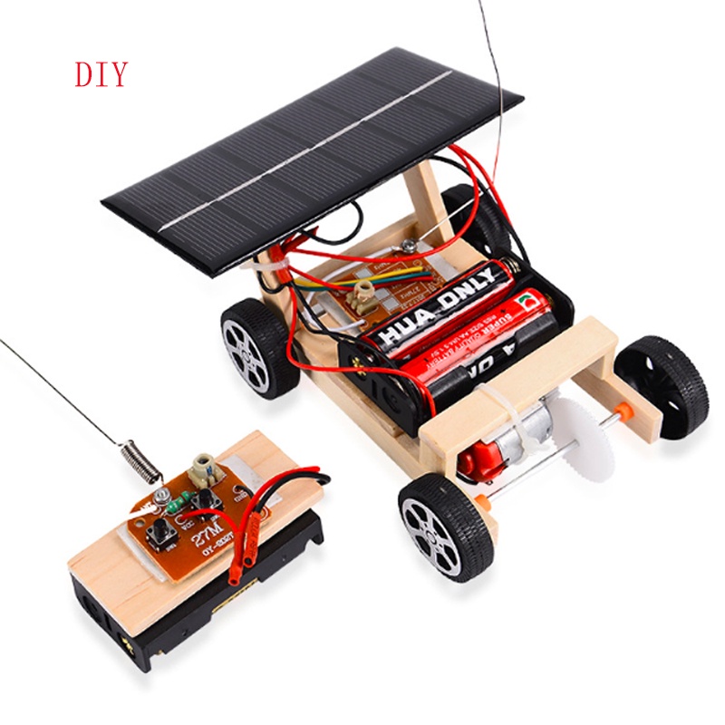 DIY Mini Solar Wireless Remote Control Car Toy Science Educational Toy ...