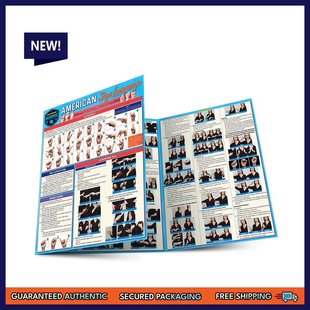 ASL - American Sign Language (Quick Study Academic) | Shopee Philippines
