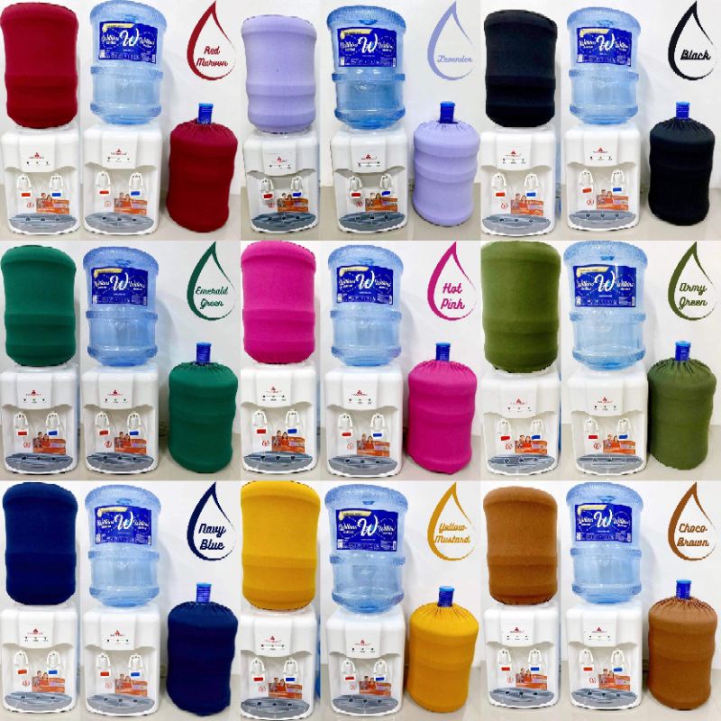 JUG DISPENSER COVER Plain Gallon Cover Mineral Water Jug Cover | Shopee ...