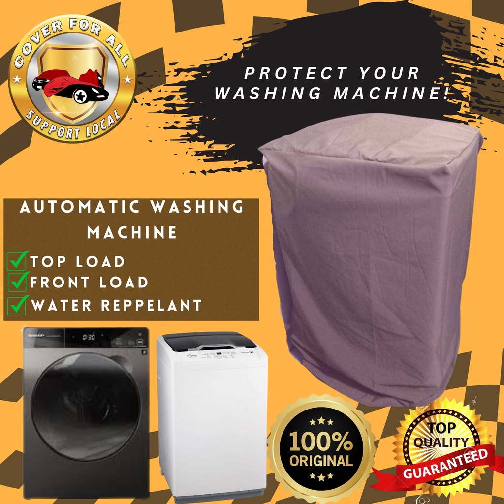 TOP AND FRONT LOAD AUTOMATIC WASHING MACHINE COVER WATER REPELLANT AND DUST PROOF | Shopee ...