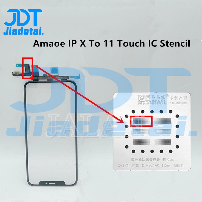 AMAOE Screen IC Chip Stencil For iPhone X XS MAX XR 11 12 mini 13 Pro ...