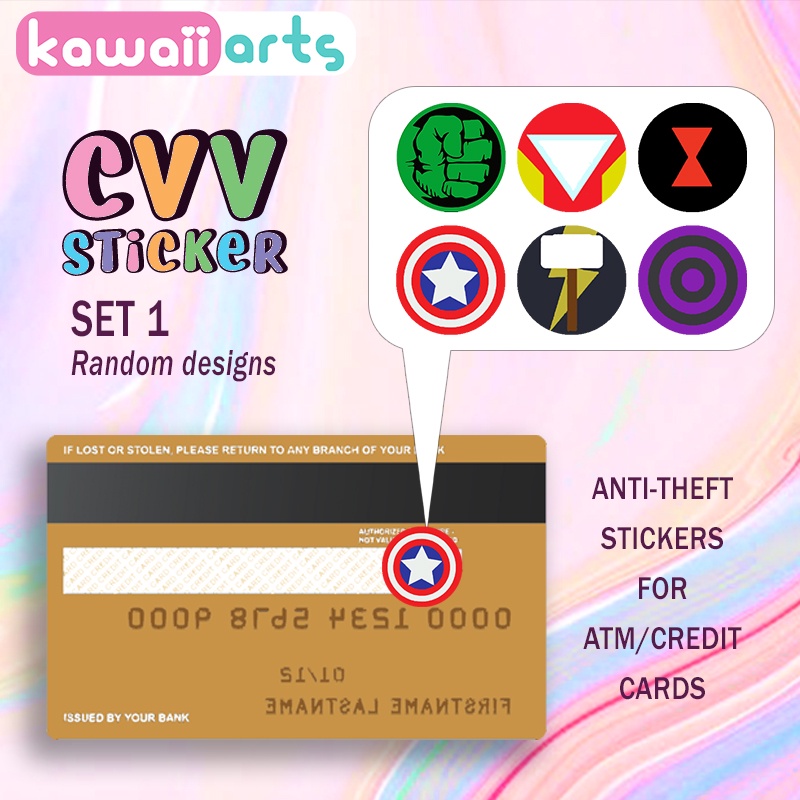 Anti Theft CVV Stickers - ATM / CREDIT/ DEBIT CARD | Shopee Philippines