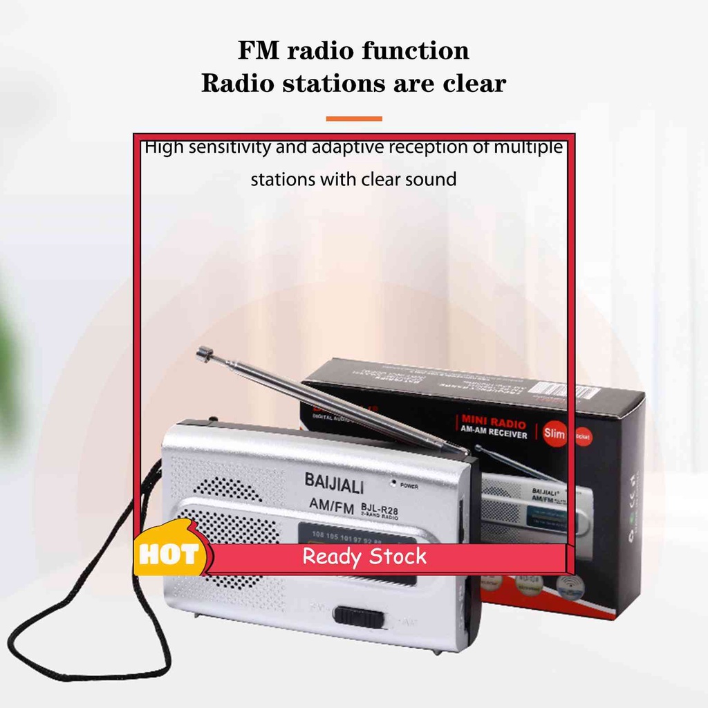 Digital AM/FM Radios Built-In Speaker Handheld Pocket Dual-band Radio Devices | Shopee Philippines