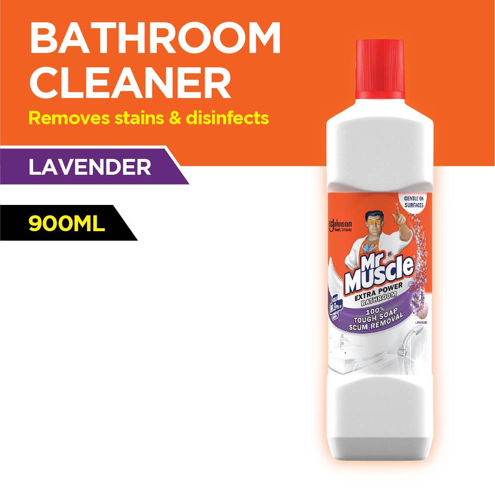 Mr. Muscle Extra Power Bathroom Cleaner Lavender 900ml | Shopee Philippines