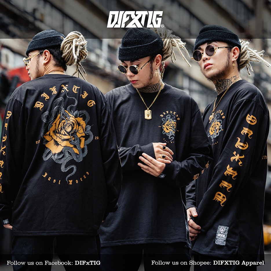 DIFXTIG CLOTHING - "SNAKE ROSE" - Unisex | Men | Women (OVERSIZED ...