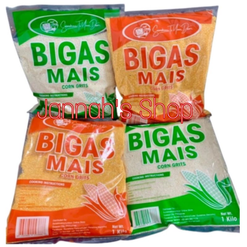 #10, #12, #14 & #16 Bugas Mais Premium White Yellow Corn Grits 1kg ...