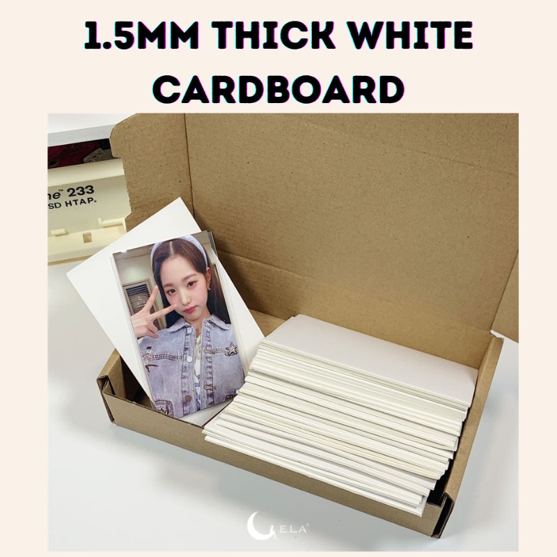 [10PCS] 1.5mm Thick White Cardboard for Photocards Packaging | Shopee ...