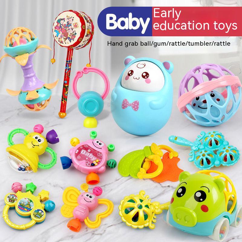 10pcs Baby Rattle Toys, Infant Teether Shaker Grab and Spin Rattles Toy ...
