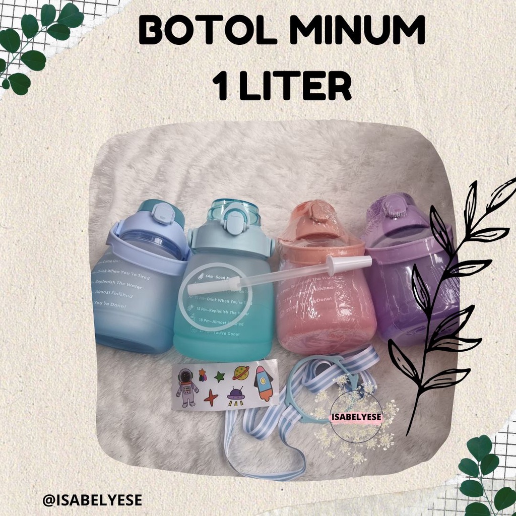 Motivational Drink Bottle Bottle 1 Liter Viral Bottle || Viral Drink ...