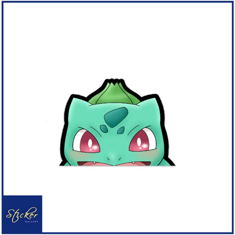 BULBASAUR PEEKER WATERPROOF STICKER | Shopee Philippines