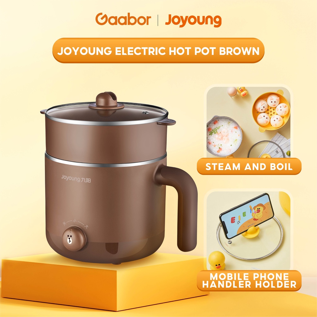 GAABOR x JOYOUNG Multi Rice Cooker Non-Stick Mini Electric Pot Pan Line ...