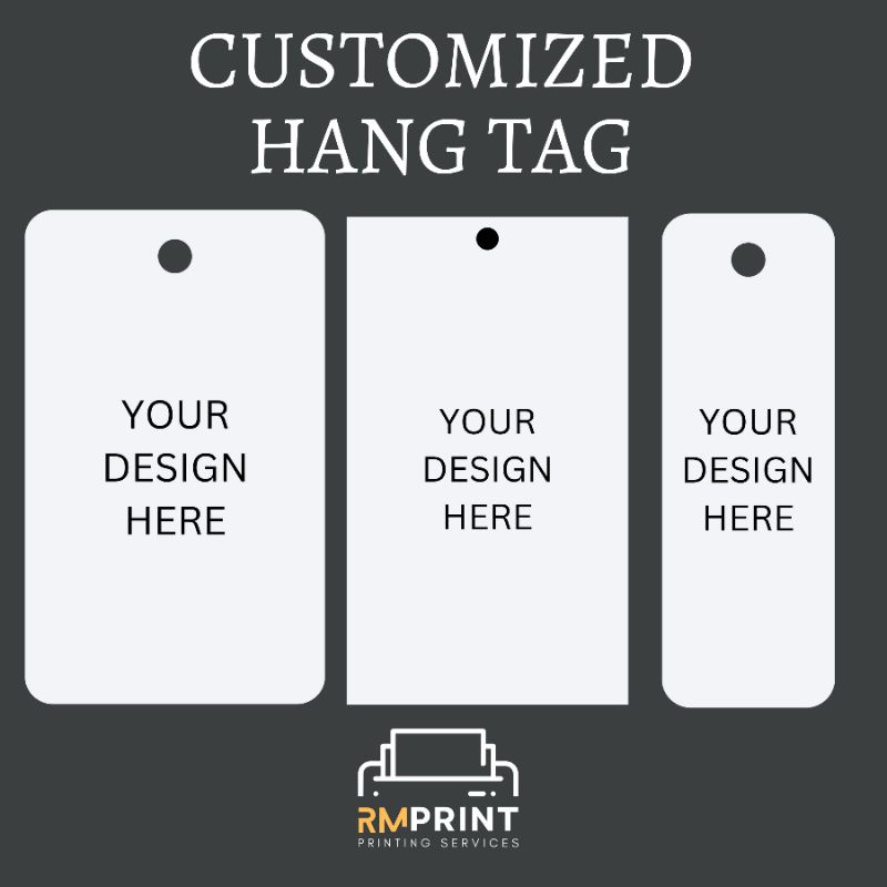 10-20pcs Customized Hang Tag with hole | Rectangle | Shopee Philippines